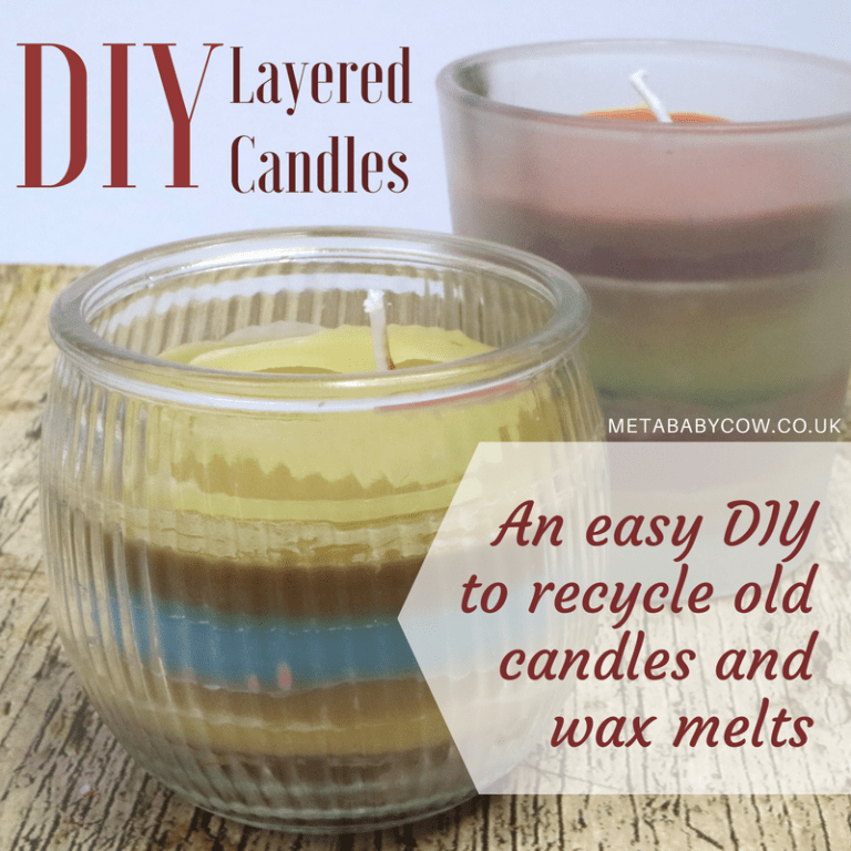 DIY – Easy Layered Candles from Leftover Wax | Recycle Old Wax Melts ...